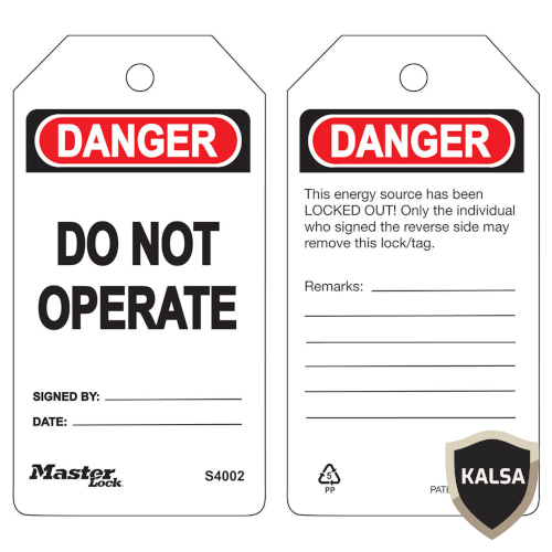 Distributor Master Lock S4002 Guardian Extreme Safety Tags - PT. KALSA ...