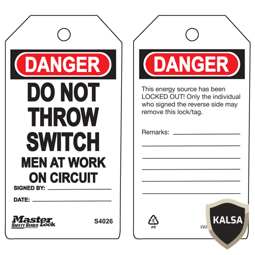 Distributor Master Lock S4026 Guardian Extreme Safety Tag - PT. KALSA ...