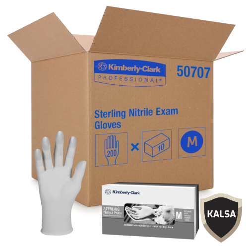 Kimberly Clark 50707 Size M (8) Kimtech Sterling Nitrile Exam Glove ...