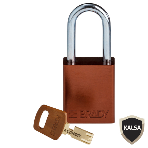 150286 Brown Keyed Differently Safekey Aluminum Padlocks With Steel ...