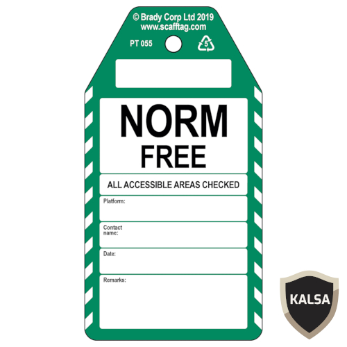 306773 Black On White, Yellow Process Tags Norm Contaminated 2 Part ...