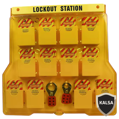 Ls34 Yellow Width 603 Mm Lockout Station Lockey Pt Kalsa Triapsara Utama