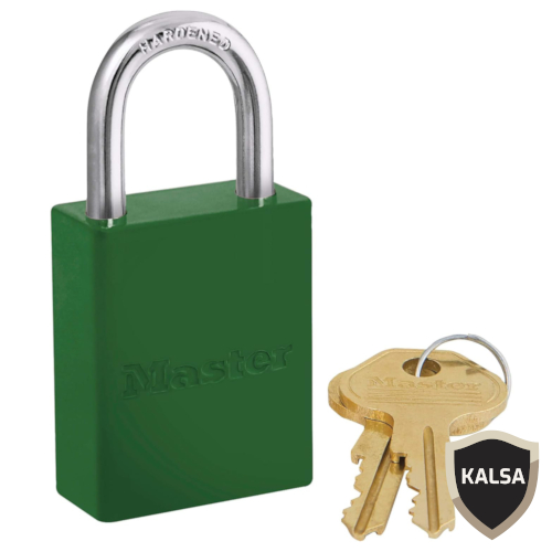 6835GRN Length 1-1/16 in Aluminum Safety Padlock Master Lock - PT ...
