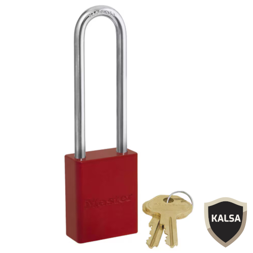 6835KALTRED Red Length 3 in Aluminum Safety Padlock Master Lock - PT ...
