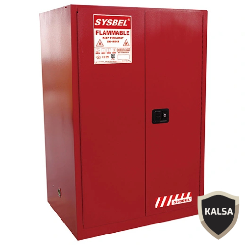 WA810860R Volume 90/340 Gal/L Combustible Liquid Safe Cabinet Sysbel ...