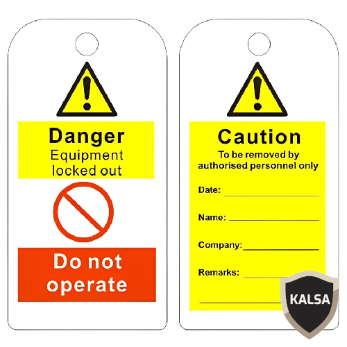 LT01A Size W 75 x H 146 mm Safety Warning Tag Lototo - PT. KALSA ...