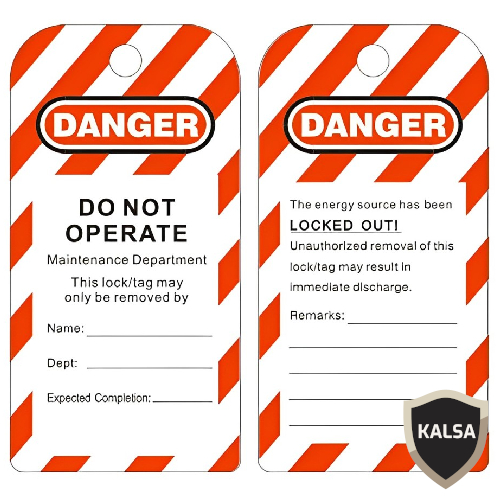 LT03A Size W 75 x H 146 mm Safety Warning Tag Lototo - PT. KALSA ...